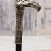 Aluminum Walking Stick Cane With Vulture Head Handle Steampunk Style ...