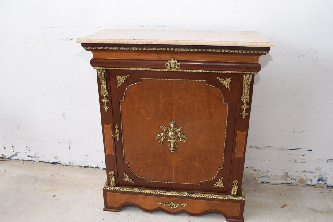 French Empire Commode Bent Wood Chest of Drawers Wooden and Bronze ...
