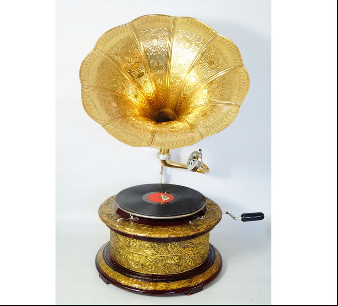 Handmade Antique Style Gramophone: New Working Phonograph - Etsy