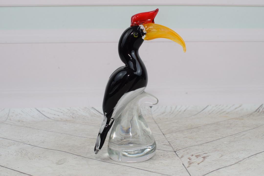 Vintage Italian Toucan Murano Style - Colorful Venetian Glass - Unique ...