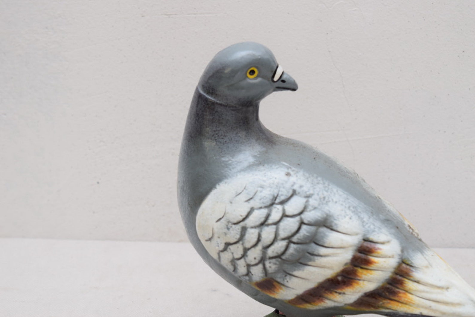 Pigeon Cast Iron Sculpture Figure Realistic Figurine Gift Vintage Style ...