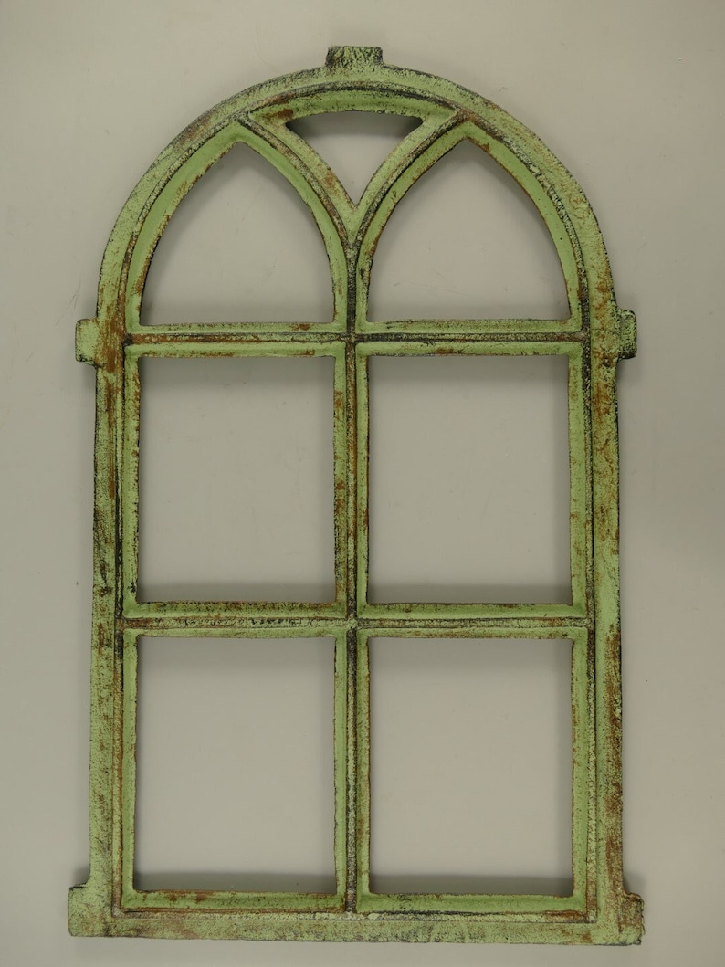 Cast Iron Frame Window and Shutter Window Crate Rustical Green - Etsy