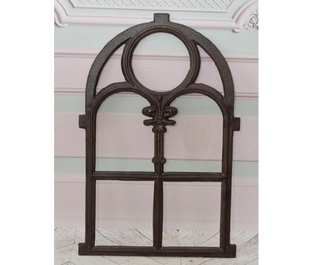 Cast Iron Window Frame With Shutters: Rustic Brown Wall Decor - Etsy