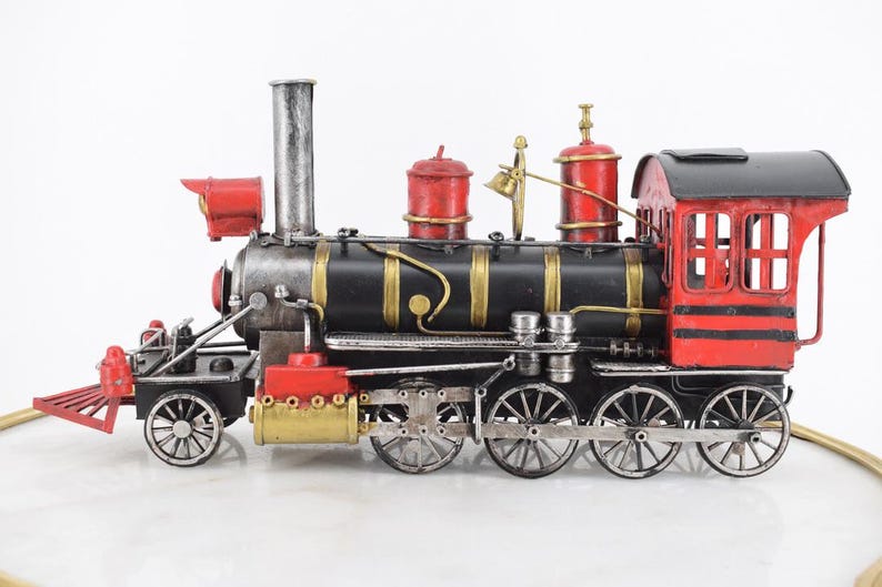 Vintage Metal Locomotive Model: Old School Train Decor - Etsy