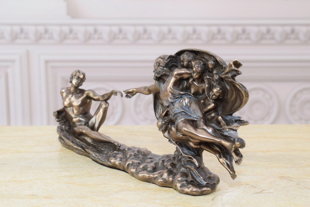 Creation of Adam Statue - Michelangelo's Frescoin Sistine Chapel ...