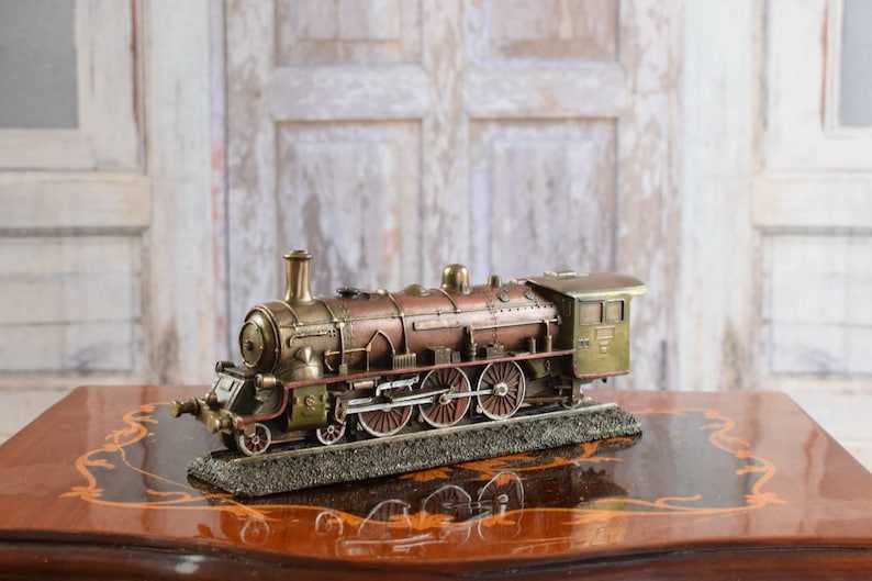 Metal Steam Train Model – Old School Style Toy, Collector Item, Home ...
