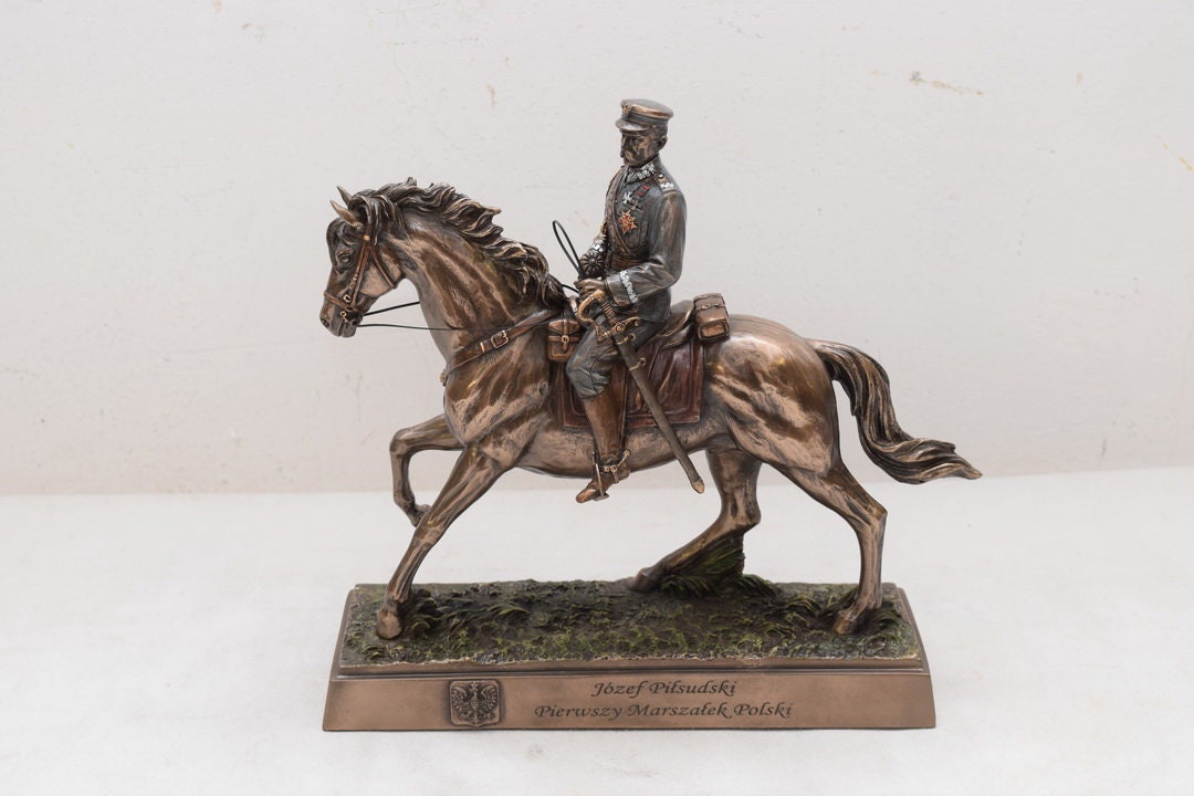 Jozef Pilsudski on Horse - First Marshal of Poland - Polish Patriotic ...