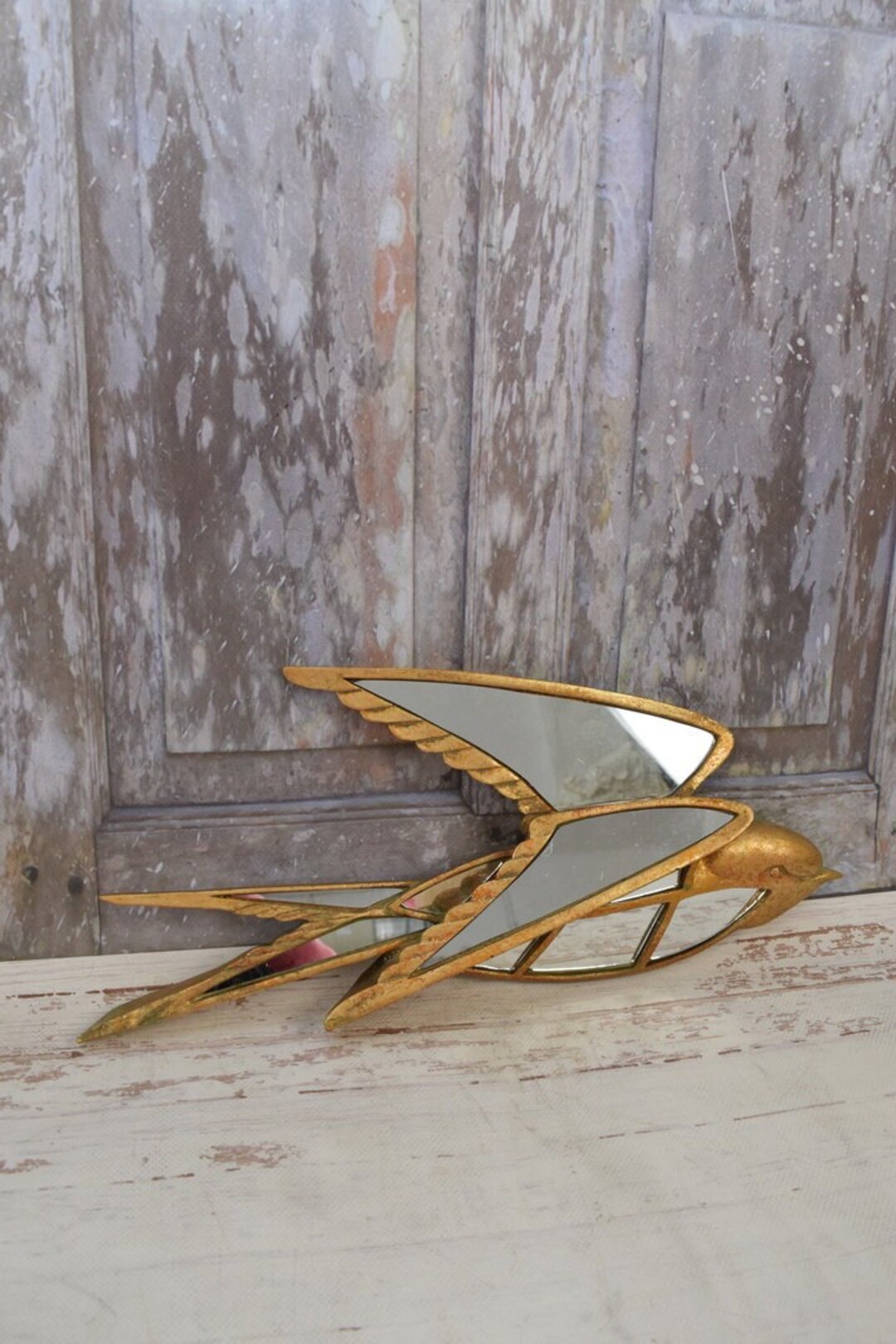 Mirror Bird Avaler - Gold Mirror Art Deco Style - Wall Decor - Gift for ...