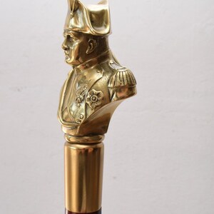 Napoleon Bonaparte Walking Stick: Wooden Cane With Bronze Art Deco ...