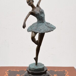 XL Ballet Dancer Bronze - Figurine Ballerina - Dancer Bronze Figure in ...