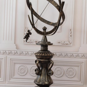 Large 100 Cm Cast Iron Sundial - Garden Decor Statue - Outdoor Sign ...