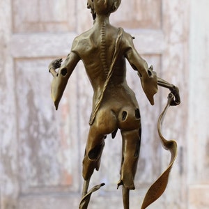 Memento Mori Bronze Sculpture: Skeleton Farewell on Marble Base - Etsy