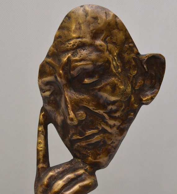 The Thinker Statue Face