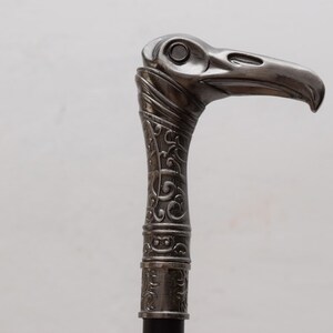 Aluminum Walking Stick Cane With Vulture Head Handle - Etsy