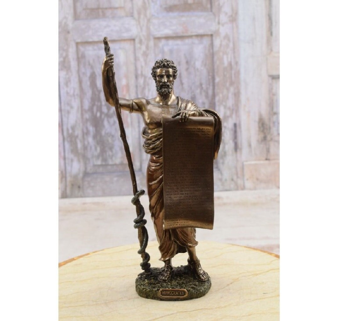 Statue Hippocrates - Father of Medicine - Gift for Doctor - Hippocrates ...