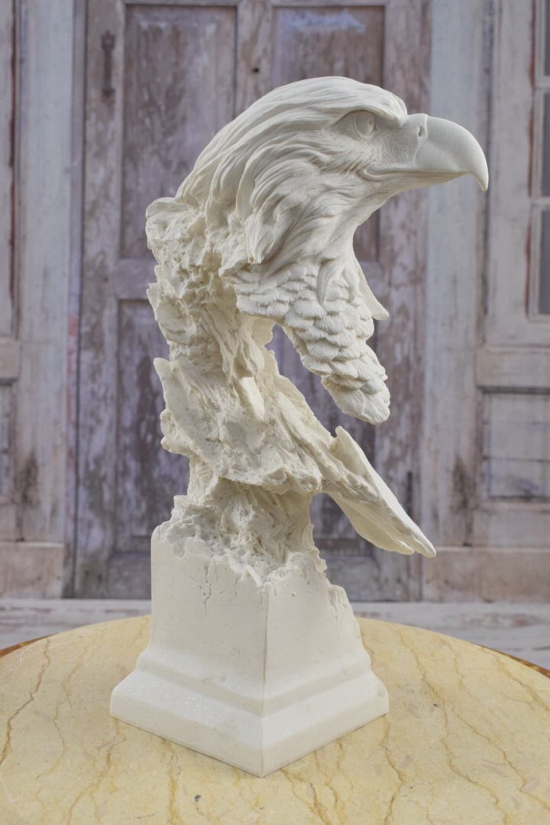 Resin Eagle Head Statue: Unique Home Decor Sculpture - Etsy