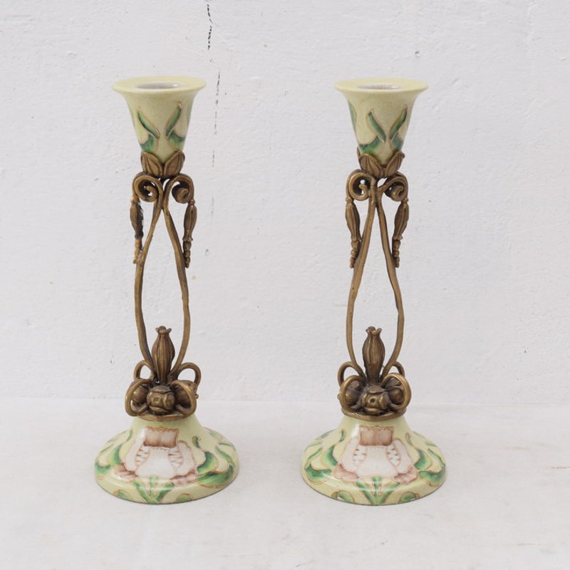 Flower Candlesticks - Etsy