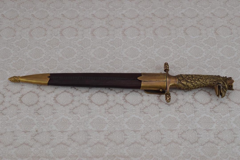 Polish Hunting Sword: Eagle Handle Dagger, Vintage Home Decor - Etsy