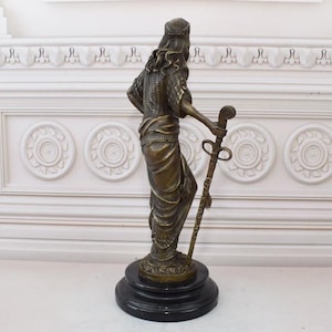 Xena Warrior Princess Bronze Statue - Vintage Bronze Figure - Woman ...