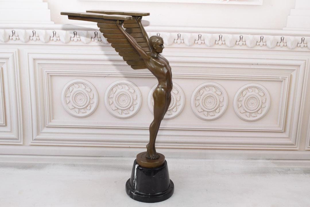 BEST PRICE! Icarus Art Deco Figurine Bronze - Icarus Mythology Statue ...