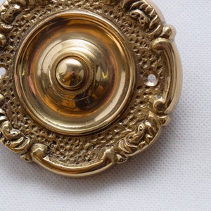 Bell Button Door - Polished Brass Elegant Antique Style Bell - Art Deco ...