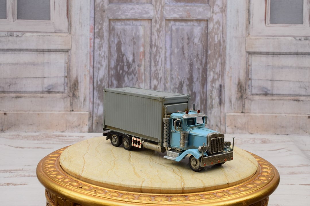 Vintage Metal Truck - TIR Container Vintage - Old Classic TIR - Tir Toy ...