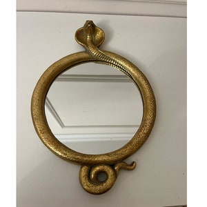 Cobra Goldene Round Mirror - Amazing Mirror Snake - Funny Mirror - Wall ...