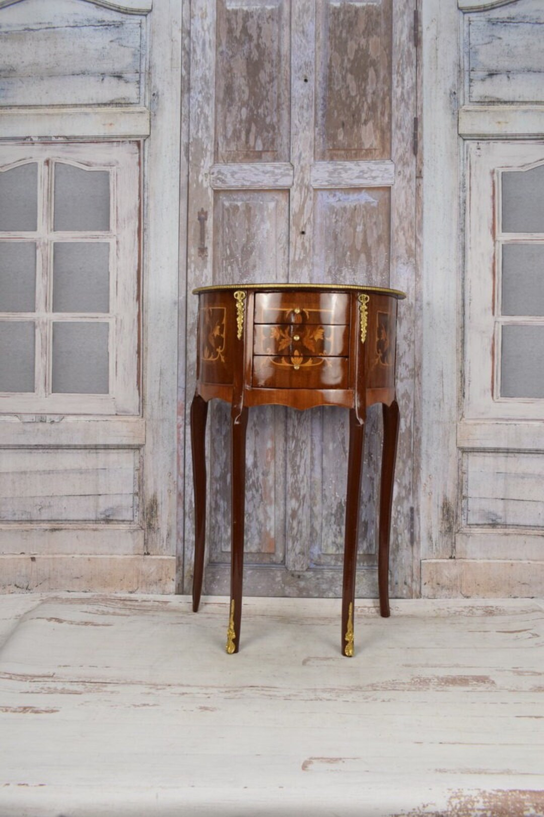 Commode French Louis XVI Style Console Night Stand Chest of Drawers ...