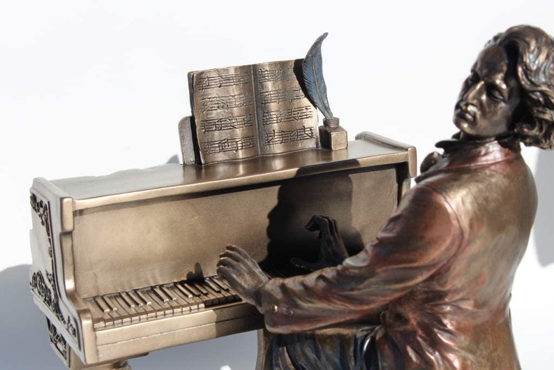 Fryderyk Chopin Playing Piano Pianist Statue Chopin - Etsy
