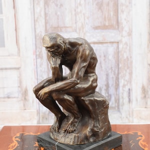 Solid and Large Thinker Auguste Rodin Bronze Statue Thinker Sculpture ...