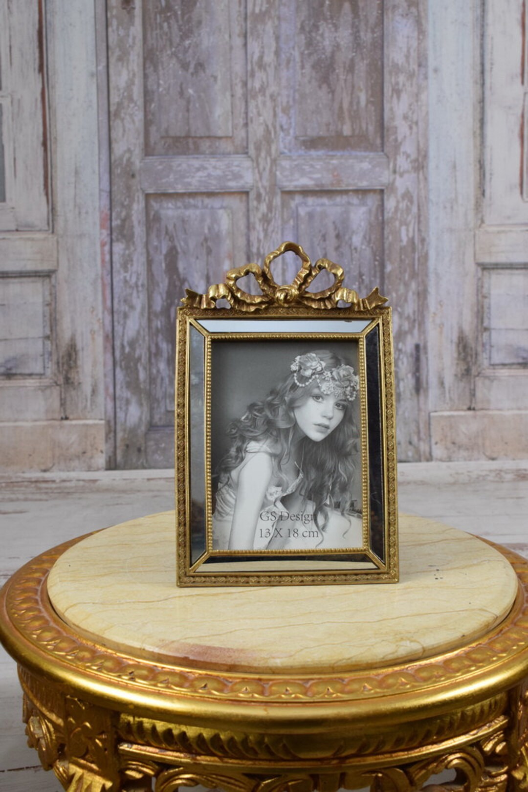 Gold Photo Frame - Glass Photo Frame - Wedding Picture Frame - Lavish ...