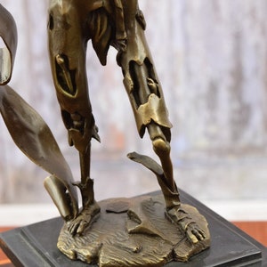Memento Mori Bronze Sculpture: Skeleton Farewell on Marble Base - Etsy
