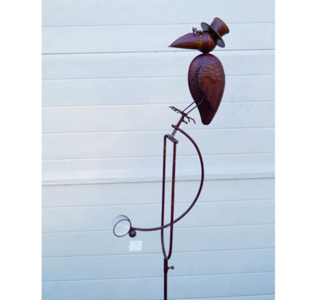 Balancer Funny Raven - Metal Figurine for Garden - Rustical Gift ...