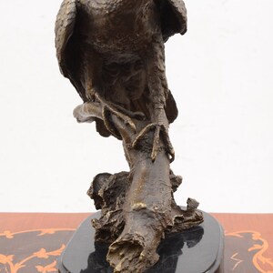 Dangerous Eagle Bronze Statue on Marble Base - Amazing Buzzard ...
