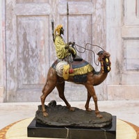Vintage Patina Copper Toned Standing Camel Figurine Statue - Etsy
