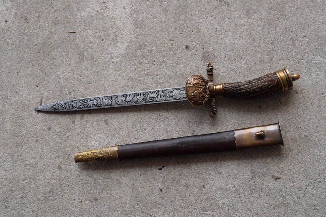 German Solingen Hunting Knife Solingen Sword Hunter Unique - Etsy