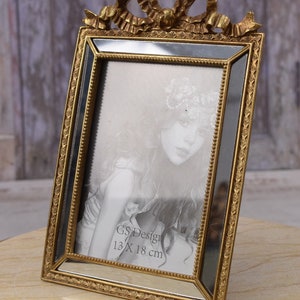 Gold Photo Frame - Glass Photo Frame - Wedding Picture Frame - Lavish ...