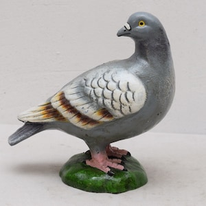 Pigeon Cast Iron Sculpture Figure Realistic Figurine Gift Vintage Style ...