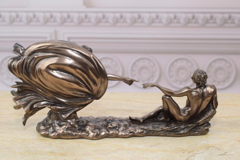 Creation of Adam Statue: Michelangelo Sistine Chapel Sculpture - Etsy
