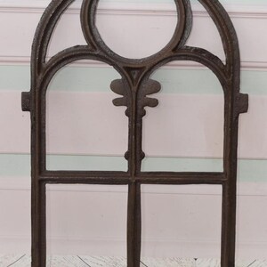 Cast Iron Window Frame With Shutters: Rustic Brown Wall Decor - Etsy