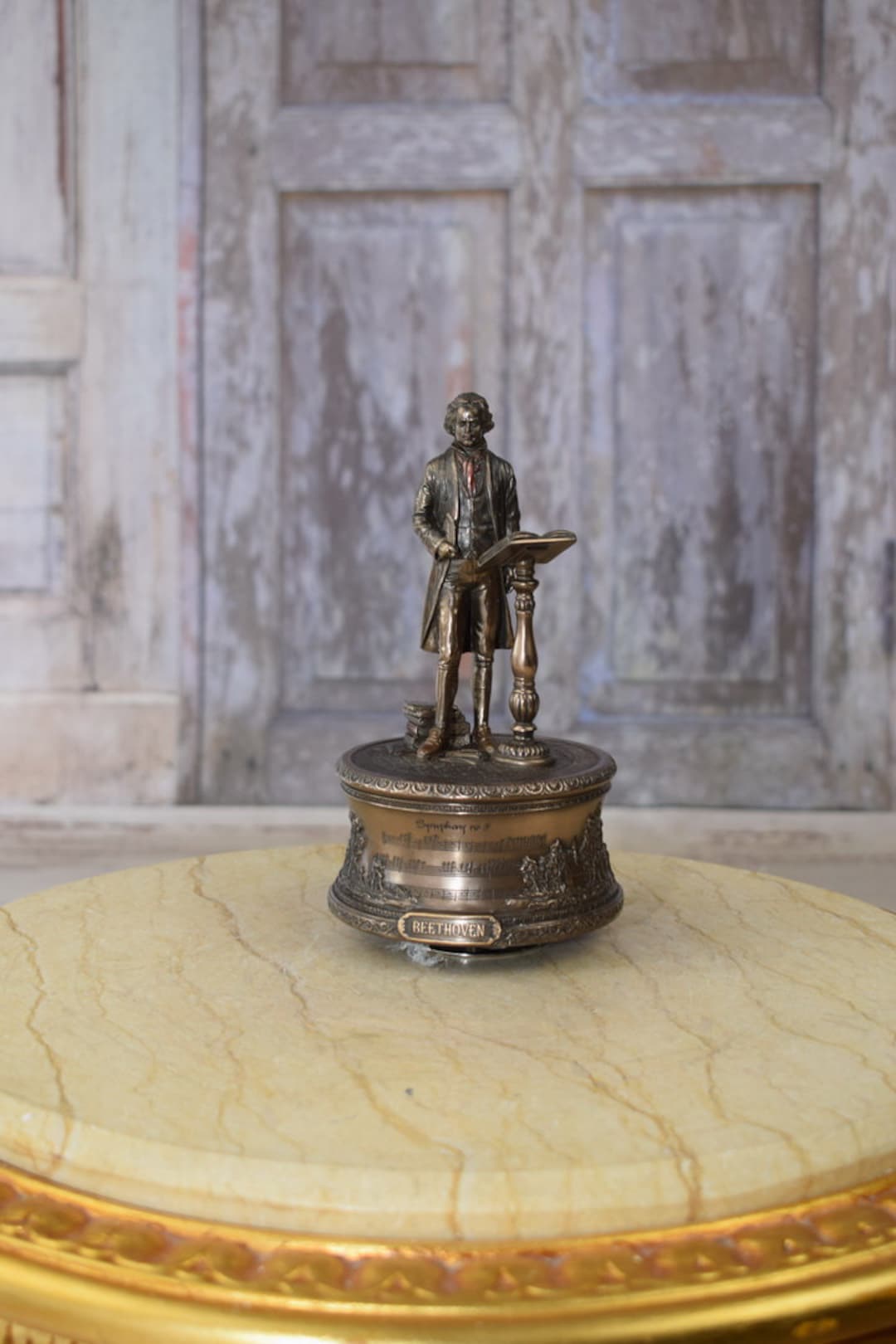 Music Box Figurine - Ludwig Van Beethoven - Famous German Pianist ...