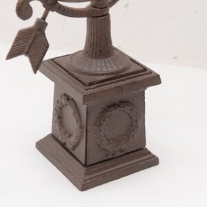 Cast Iron Sundial Garden Decor Statue Outdoor Sign Garden Sundial ...