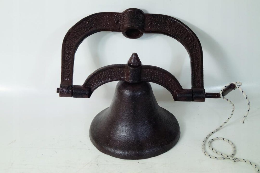 Vintage Bell - Cast Iron Church Bell - Wake UP Bell - Fire Brigade Bell ...