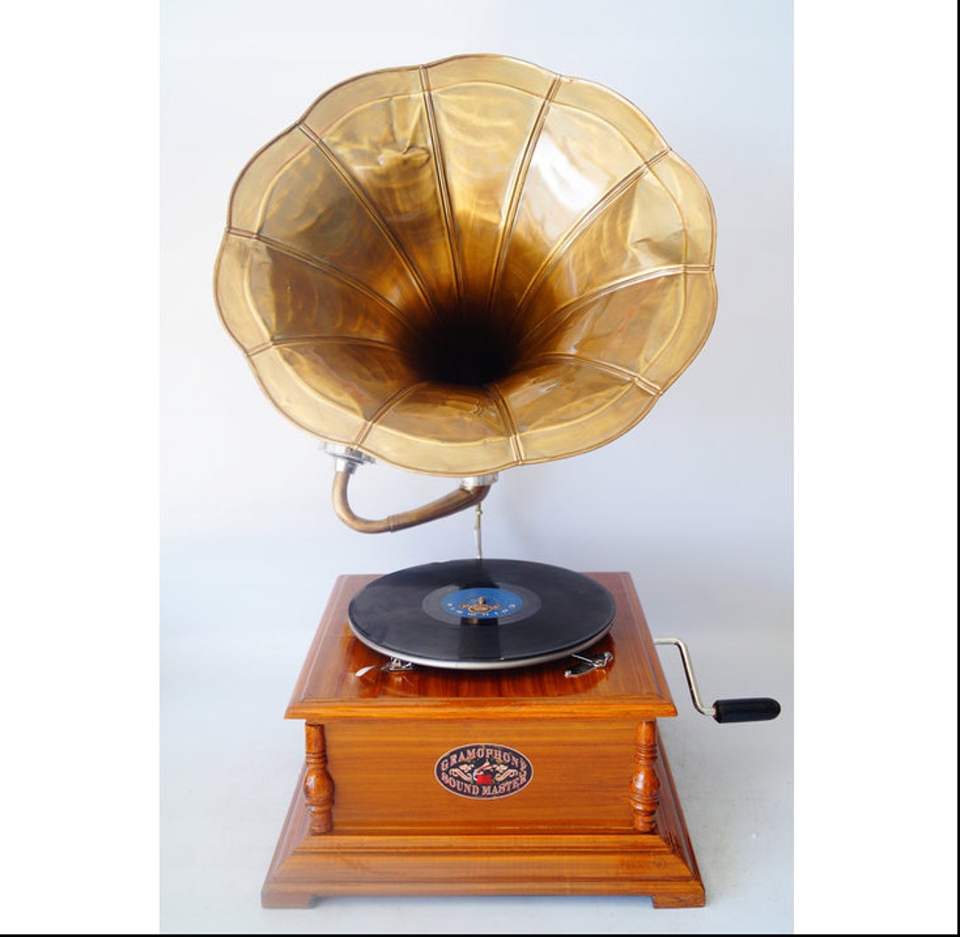 Handmade Antique Style Gramophone: Working Shellac Record Player - Etsy