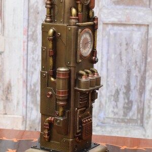 Bronze Steampunk Desk Lamp: Battery Operated Art Decor - Etsy