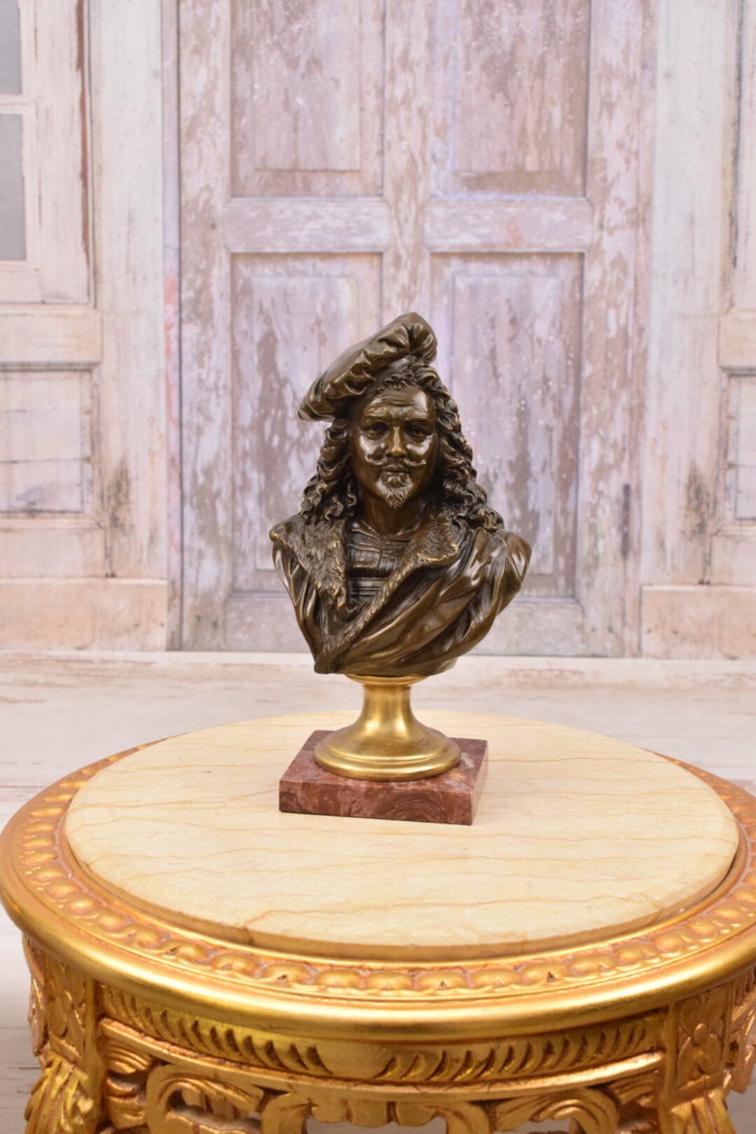 Bust Rembrandt Van Rijn Dutch Bronze - Painter Bronze Statue ...