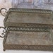 Pair Plateau Garden Metal Decoration Garden Garden Table Green Patina ...