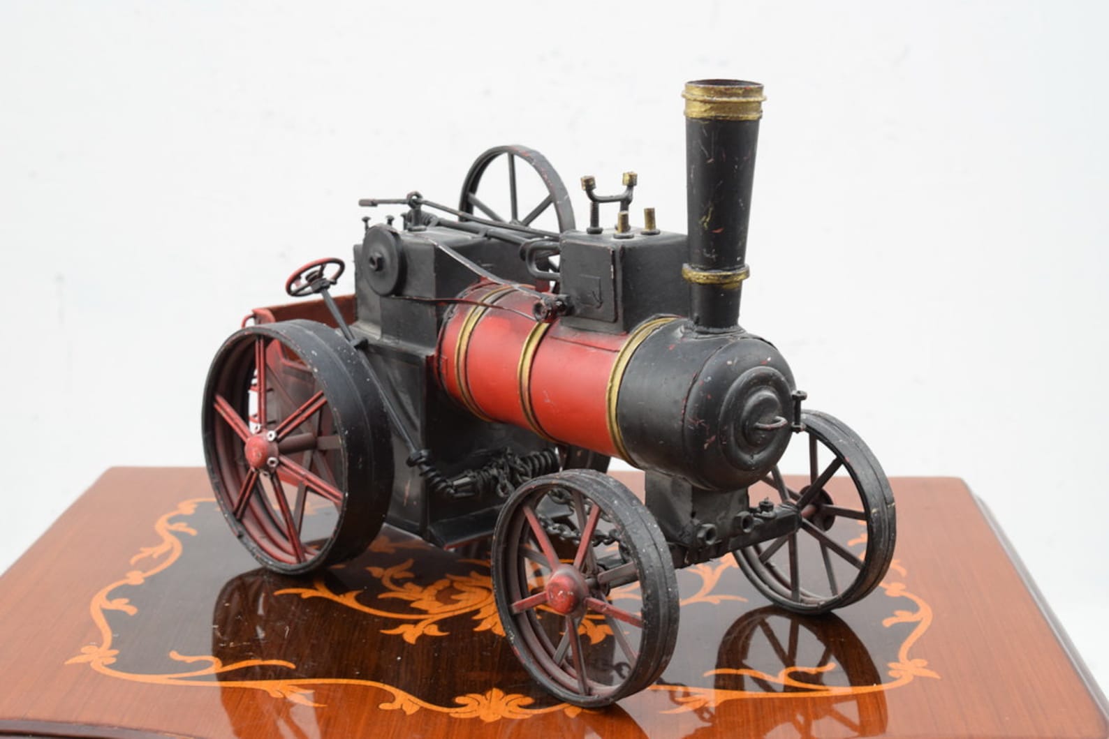 Vintage Red & Black Metal Steam Train Model: Unique Home Decor - Etsy