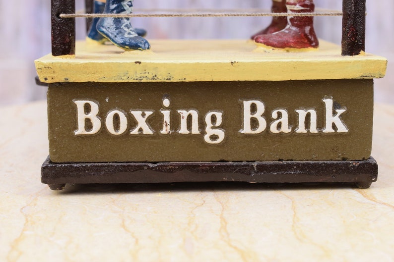 Vintage Cast Iron Boxing Bank – Two Boxers Money Box, Home Decor - Etsy