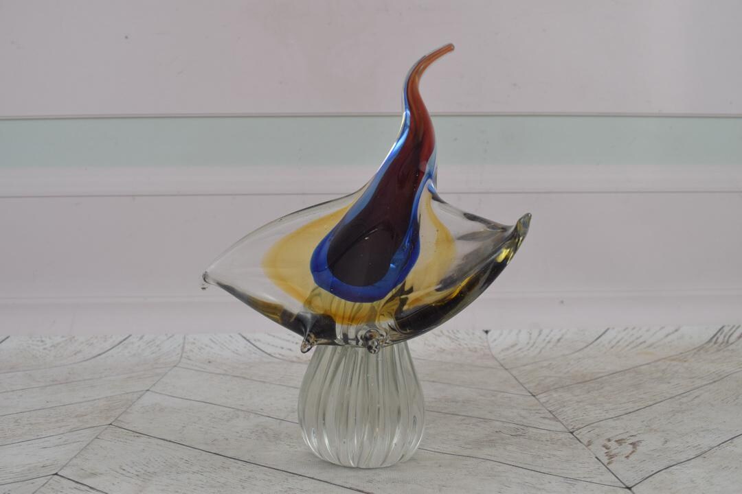 Stingray Venetian Glass Fish Murano Style - Handcrafted Stingray ...